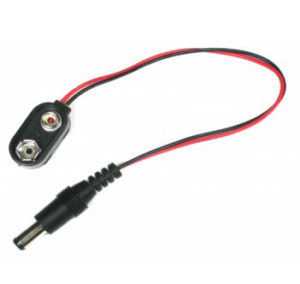 9V Battery connector with barrel dc jack male - Calcutta Electronics