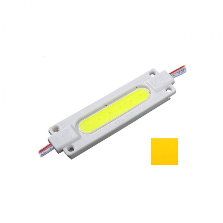 COB LED Light 2W Yellow 12V waterproof - Calcutta Electronics