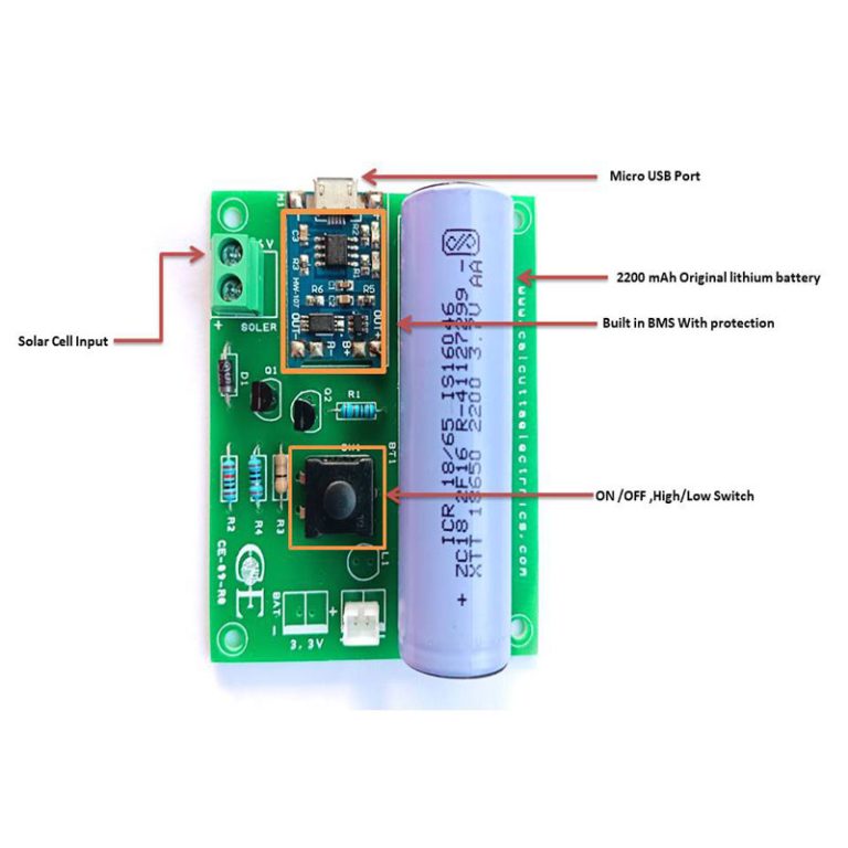 Automatic Solar Light With Lithium Battery & Solar Cell - Calcutta ...