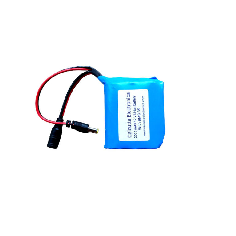 12v 2000 Mah Battery Pack Lithium Ion With BMS - Calcutta Electronics