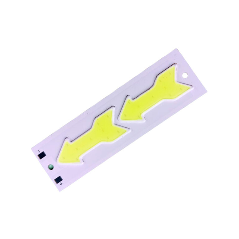 4V DC COB LED Cool White Rectangle Arrow 7.3 CM - Calcutta Electronics