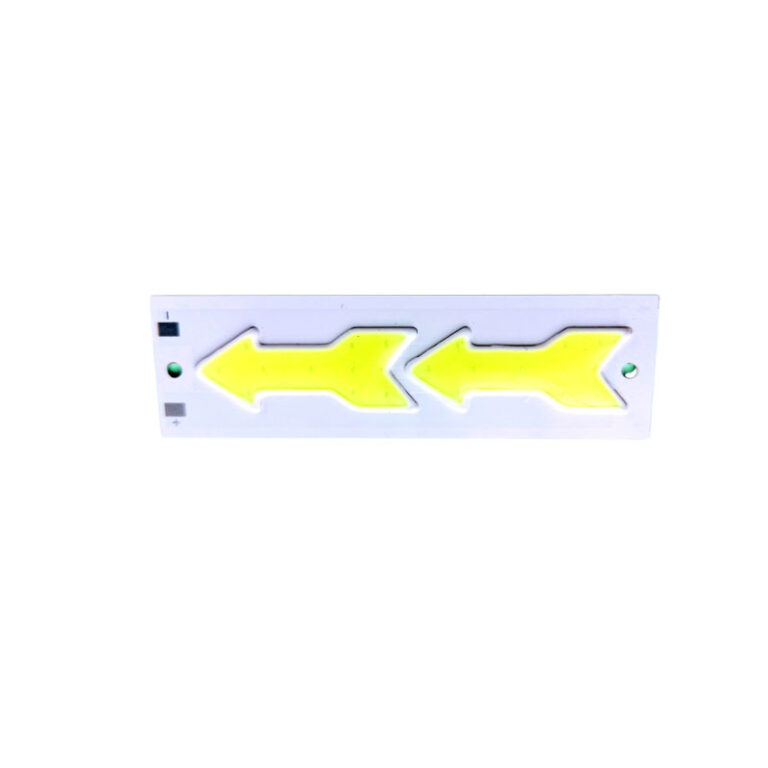 4V DC COB LED Cool White Rectangle Arrow 7.3 CM - Calcutta Electronics