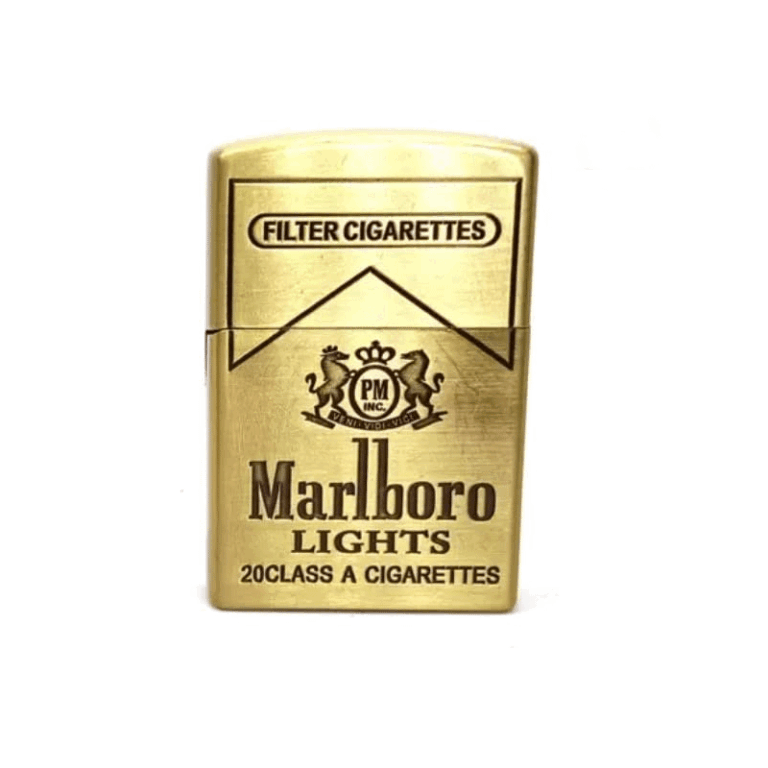 Zippo Style Lighter Golden Metal Body With 5 Pcs Flint Stone - Calcutta ...