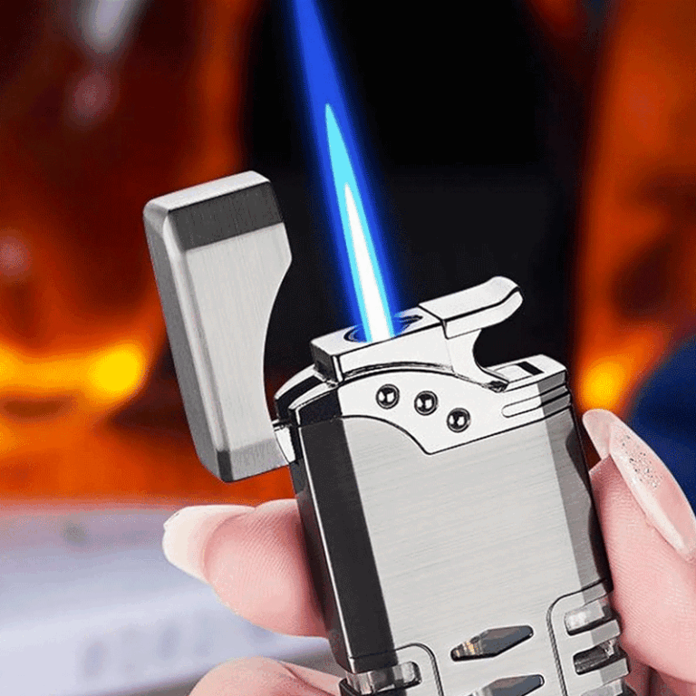 Jet Flame Metal Lighter Buten Gas High Quality - Calcutta Electronics